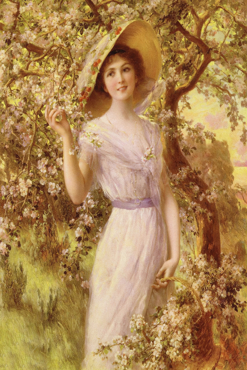 Victorian lady fine art print CHERRY BLOSSOM – VictorianTimes